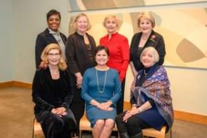 Women of Achievement's President (front row, center) Marian Nunn and ...